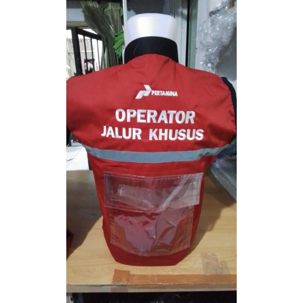 Jual Rompi Jalur Khusus SPBU Pertamina Standar Rompi Operator Jalur ...