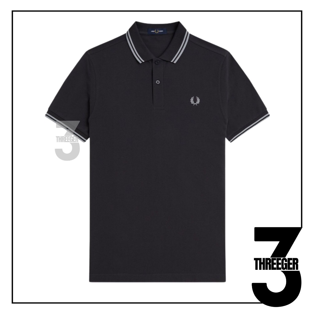 Jual Fred Perry Limestone Twin Tipped Polo Anchor Grey Original / Polo ...