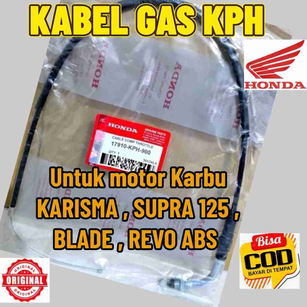Jual ASLI ORIGINAL KABEL GAS HONDA KODE-KPH MOTOR KARISMA/SUPRA X 125 ...
