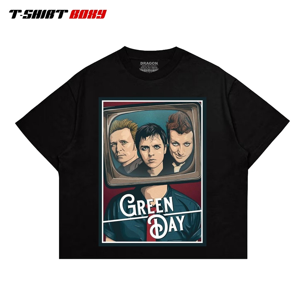 Jual DRAGON Clothing - kaos boxy pria skena Greenday Vector - T-shirt ...