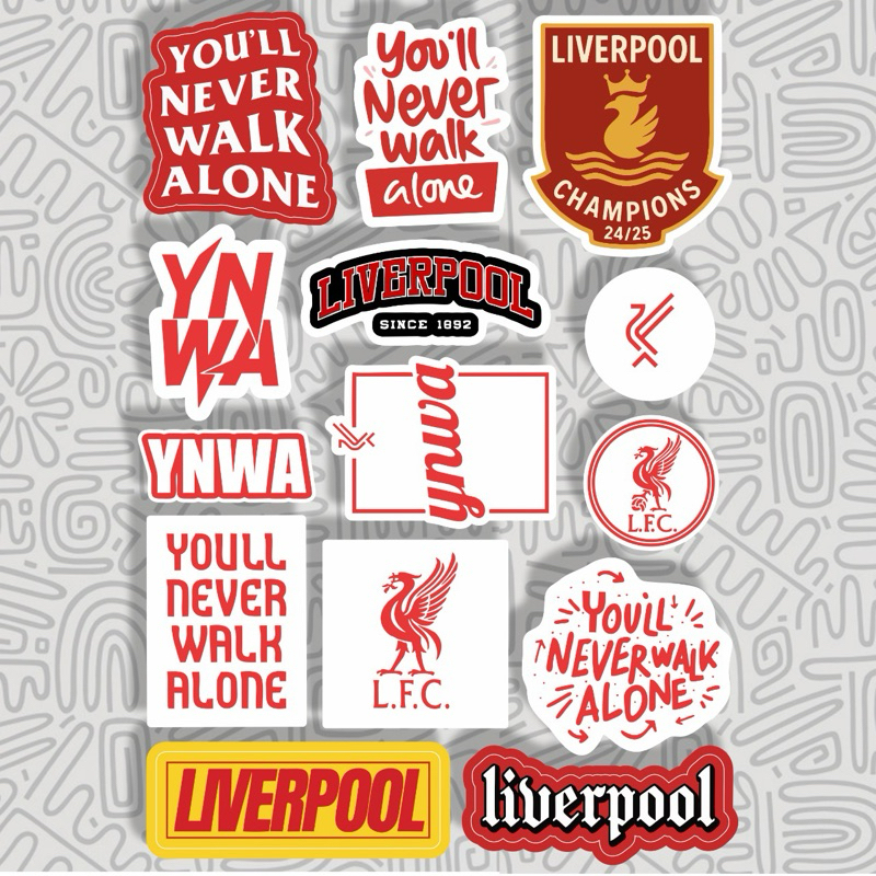Jual Sticker Liverpool FC || Stiker YNWA sepak bola | Shopee Indonesia