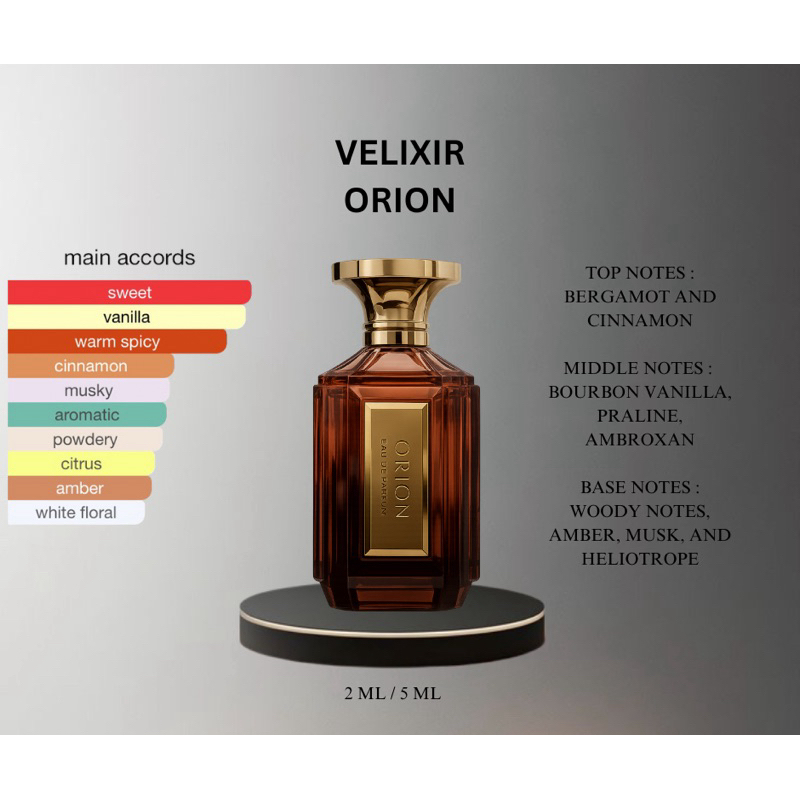 Jual decant velixir orion 100% ori | Shopee Indonesia