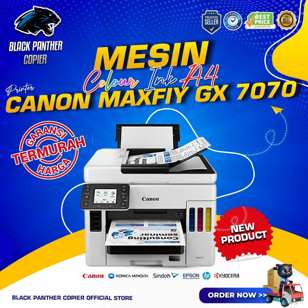 Jual Canon Maxify GX 7070 - Multifunction Inkjet Printer Color All in ...