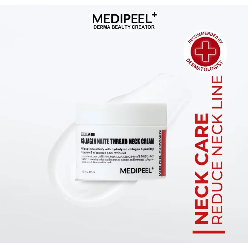 Jual MEDIPEEL+ Collagen Naite Thread Neck Cream 100ml / Neck Cream ...