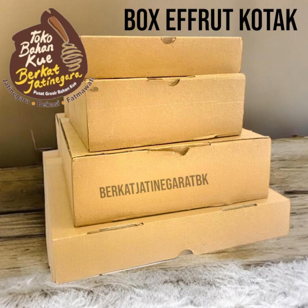 Jual DUS /BOX EFFRUT KOTAK POLOS/ BOX KOTAK POLOS/ KOTAK COKLAT /10 PCS ...