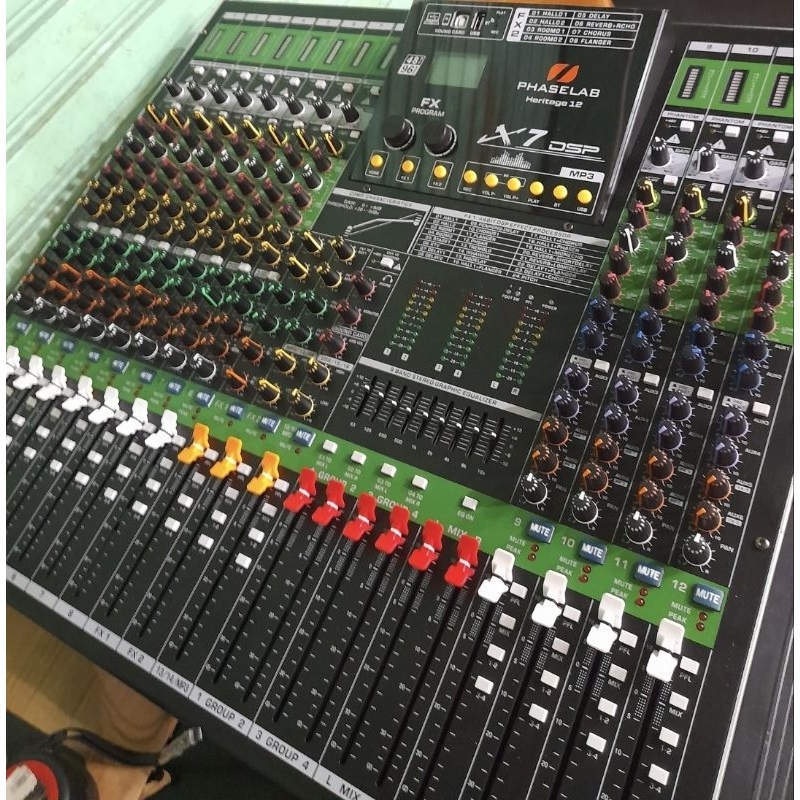 Jual Mixer Phase Lab Heritage 12 Original Channel X7 DSP FX Double ...