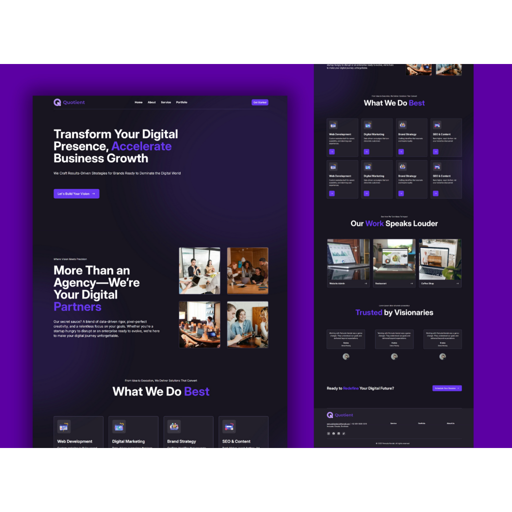 Jual Landing Page Website Responsive Statis Untuk Company Profile ...