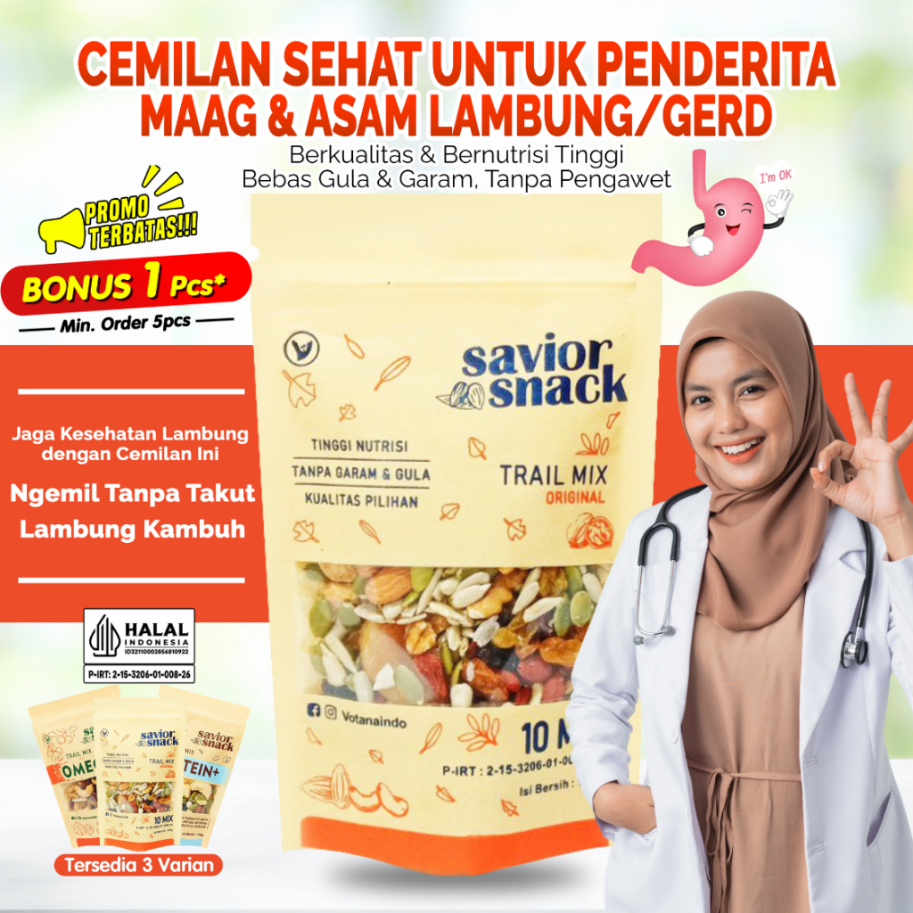 Jual Makanan Untuk Asam Lambung Cemilan Sehat | Savior Snack | Trail ...