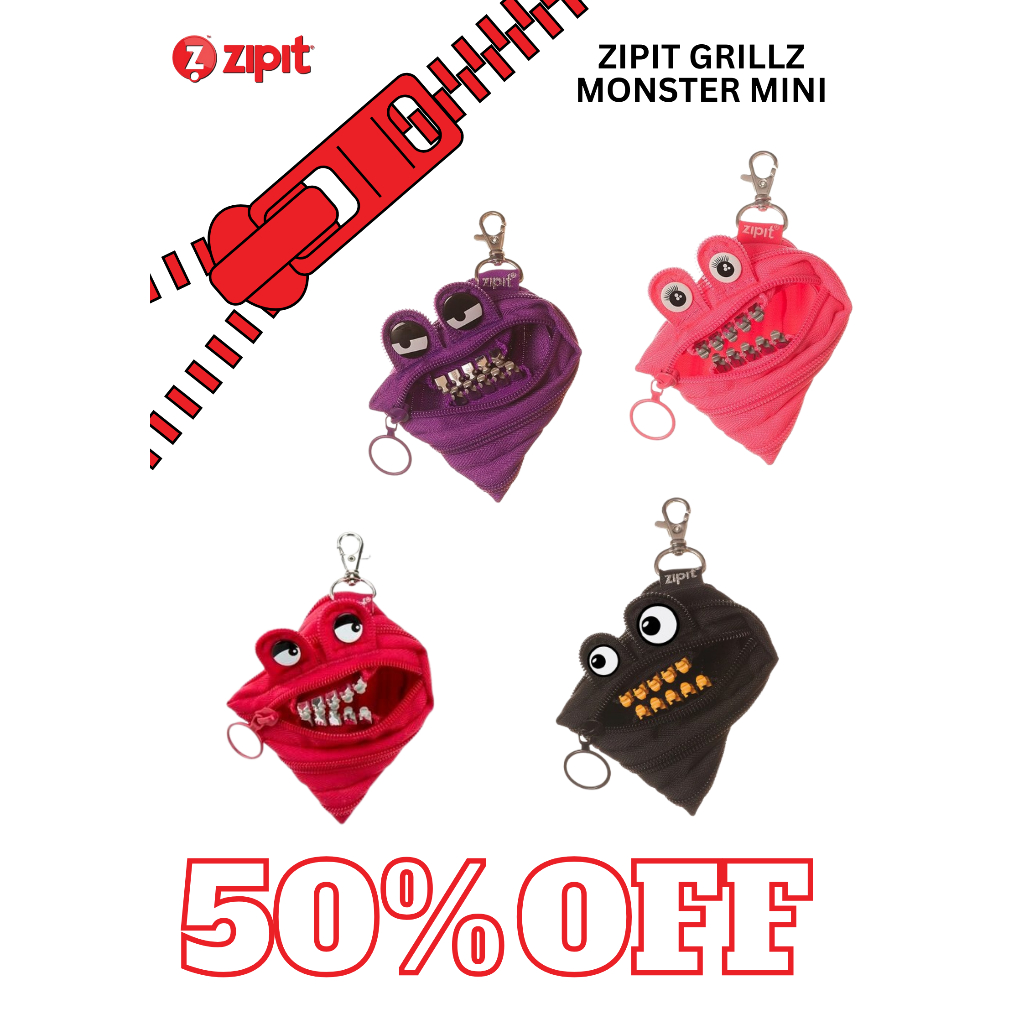Jual Zipit Grillz Monster Mini Pouch | Shopee Indonesia
