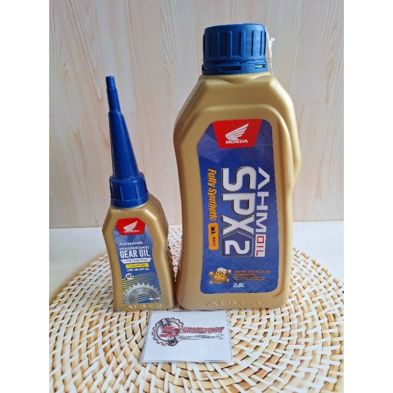 Jual OLI AHM SPX2 0.8L 800ML + OLI SPX GARDAN GEAR 120 HONDA | Shopee Indonesia