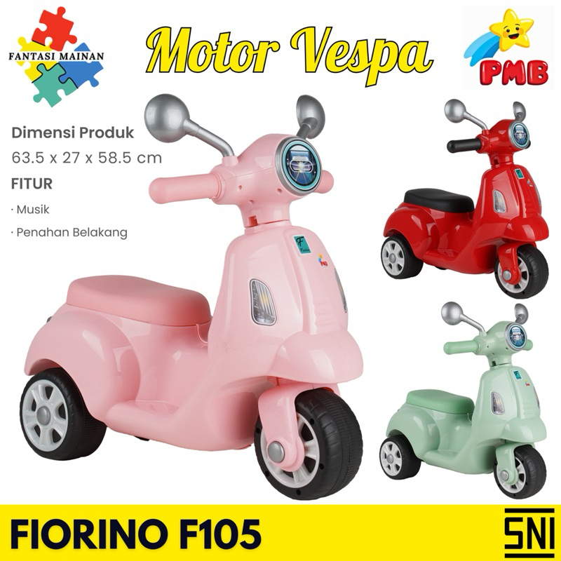 Jual Mainan Motor Vespa besar - Motoran Vespa Mainan Anak Motor Foot To ...