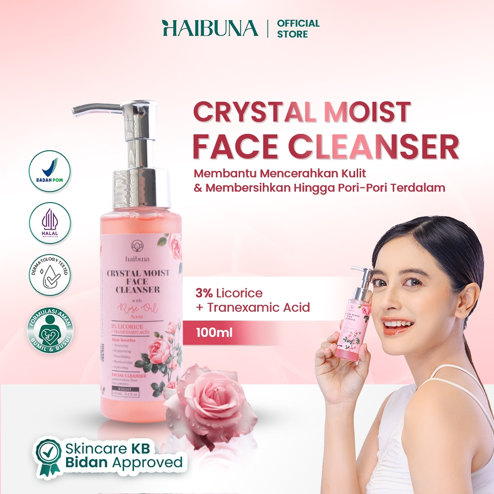 Jual Haibuna White Dew Crystal Moist - HaiBuna Face Cleanser ...