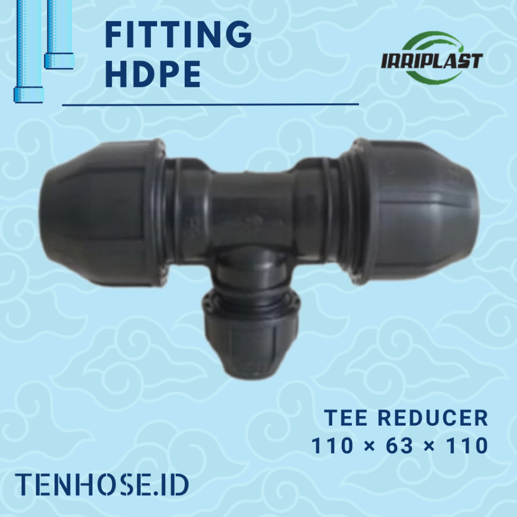 Jual Fitting HDPE Tee Reducer Compress Ukuran 110 MM × 63 MM (4" × 2" Inch) | Shopee Indonesia