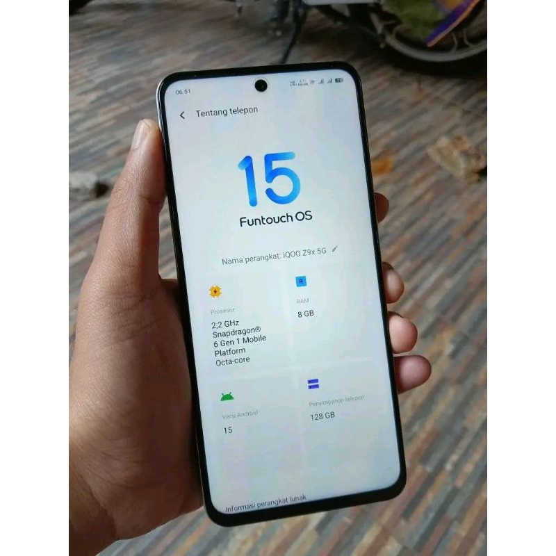 Jual vivo IQOO Z9X 8/128GB Snapdragon 6 Gen 1 4nm (ANTUTU 570,456+), 6000 mAH, 1000 nits 120hz ...