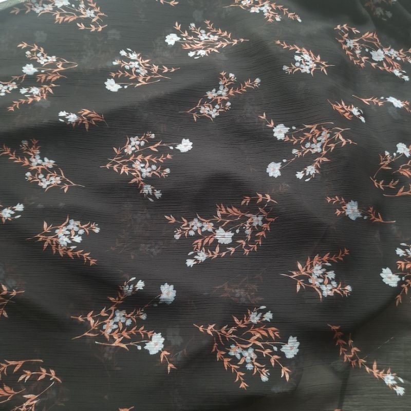 Jual kain sifon yoryu motif | Harga/0,5m| kain sifon meteran | kain ...