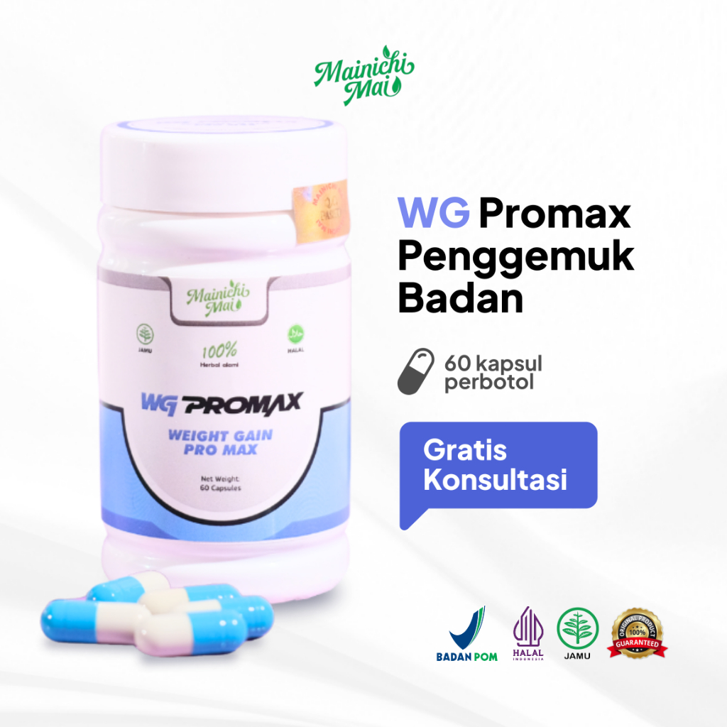Jual WG PROMAX Obat Herbal BPOM Penambah Berat Badan dan Nafsu Makan ...