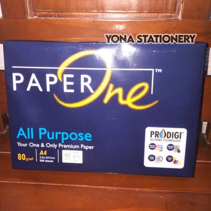Jual Kertas HVS A4 80 Paper One | Kertas HVS A4 Paper One 80 G/M² | 1 Rim: 500 Lembar | All ...