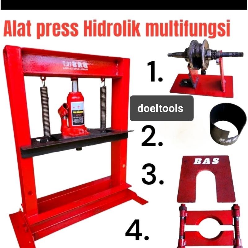 Jual Alat press hidrolik multifungsi bongkar pasang kruk as motor press ...