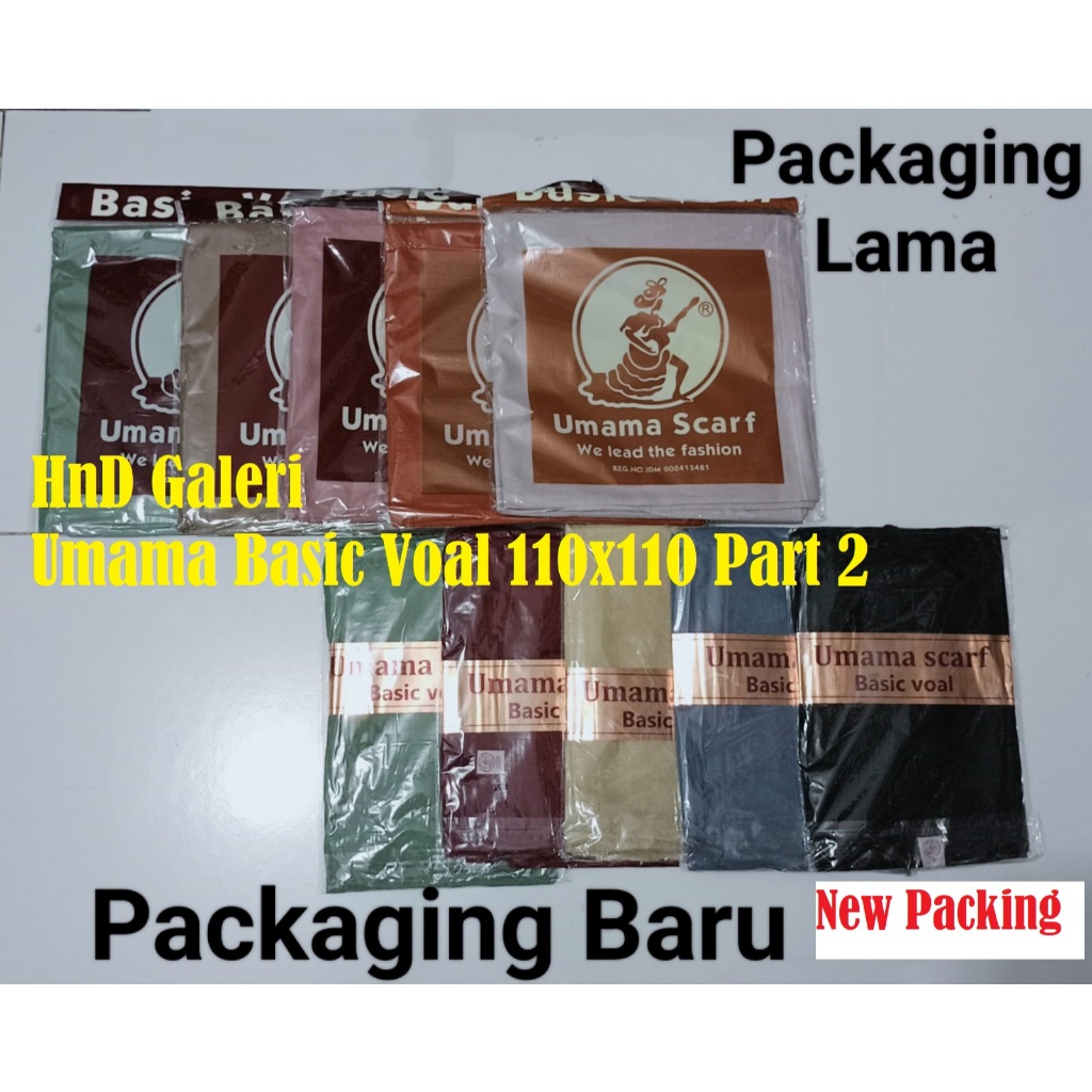 Jual Azara / umama hijab/jilbab kerudung segi empat jahit tepi/basic ...