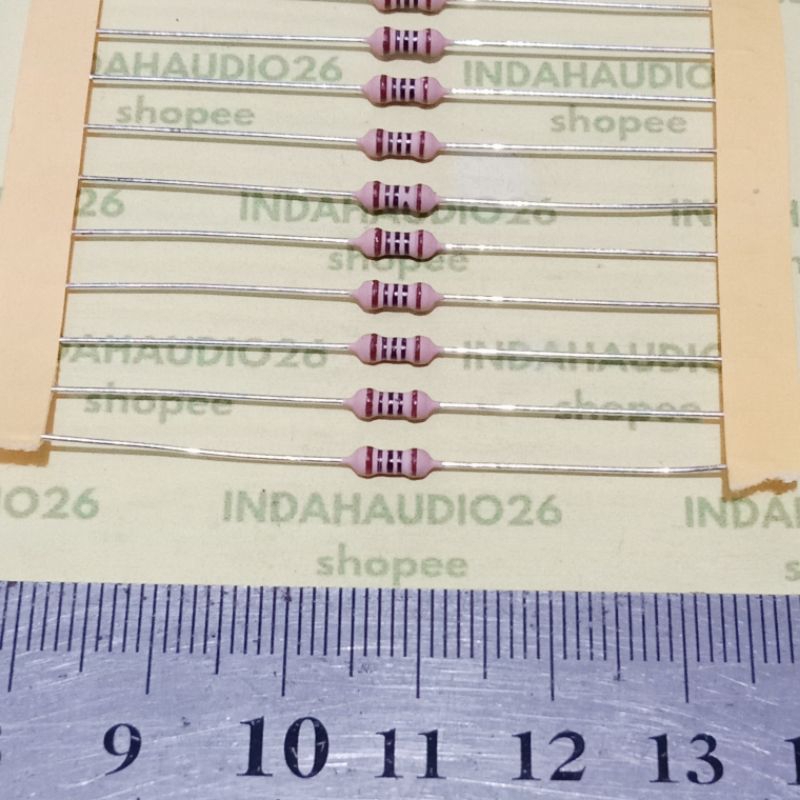 Jual PINK 100R 1/4W 1% kaki tembaga resistor 100 r 1/4 watt 100 ohm 1/4 w 1/4watt 1 persen 100r ...