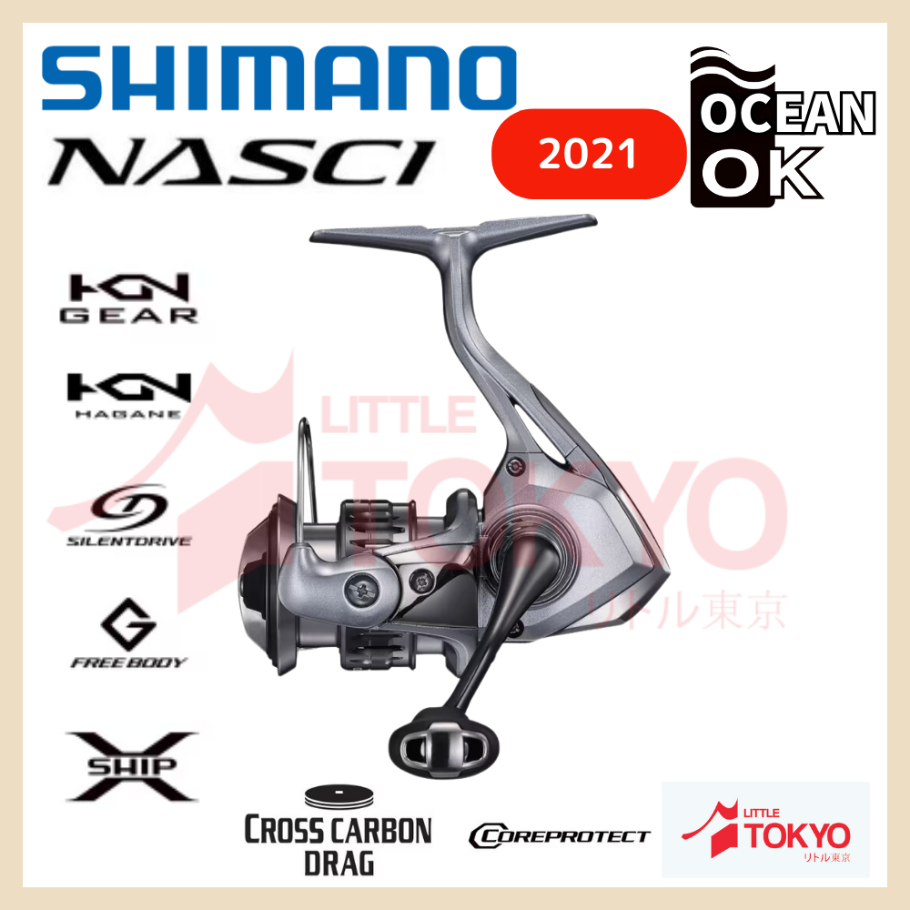 Jual Spinning Reel Shimano NASCI (2021) C2000S C2000SHG 2500 2500HG C3000 C3000HG 4000 4000XG ...