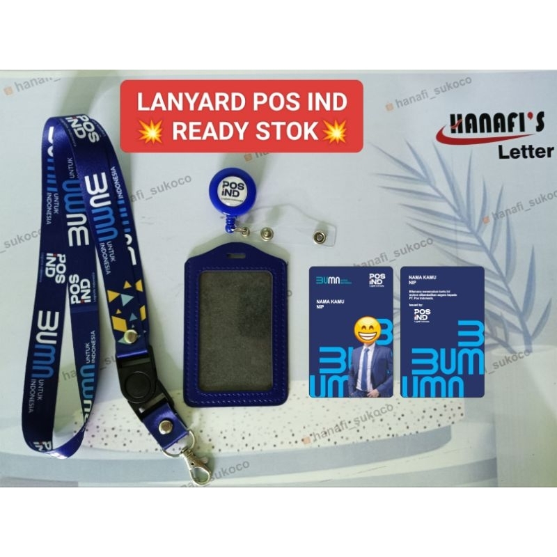 Jual POS IND Tali id card Pos Indonesia terbaru [READY STOK] Lanyard ...