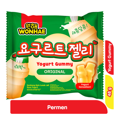 Jual Wonhae Permen Gummy Yogurt Original 48 g / Wonhae Gummy Cokelat ...