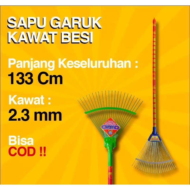 Jual GARUK SAMPAH GARUK SAPU BESI SAPU SAMPAH | Shopee Indonesia