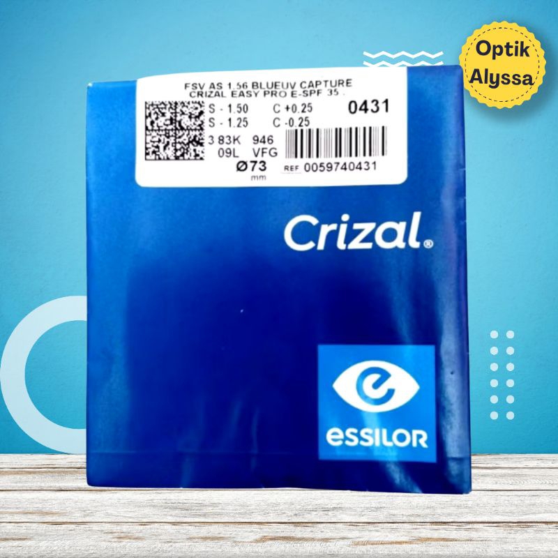 Jual LENSA CRIZAL EAZY BLUERAY BY ESSILOR | Shopee Indonesia