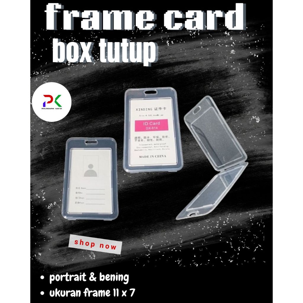 Jual frame casing BOX tempat ID card flashdisk holder BENING TUTUP ...