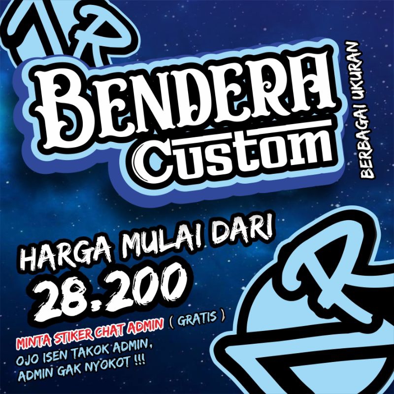 Jual Bendera Custom ( Berbagai Ukuran ) | Shopee Indonesia