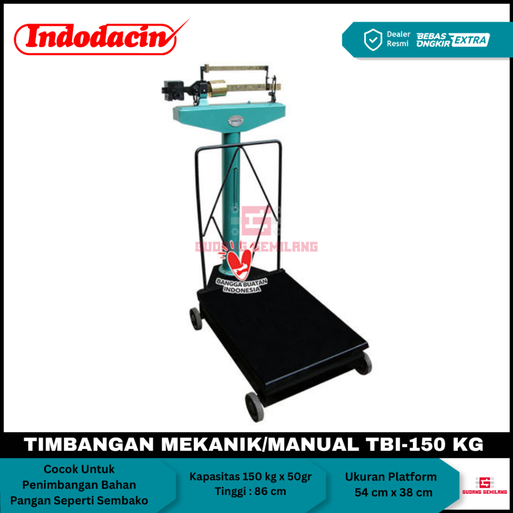 Jual Timbangan Duduk 150kg Timbangan Duduk Manual 300kg Timbangan Lantai 500kg Manual TBI Dacin ...