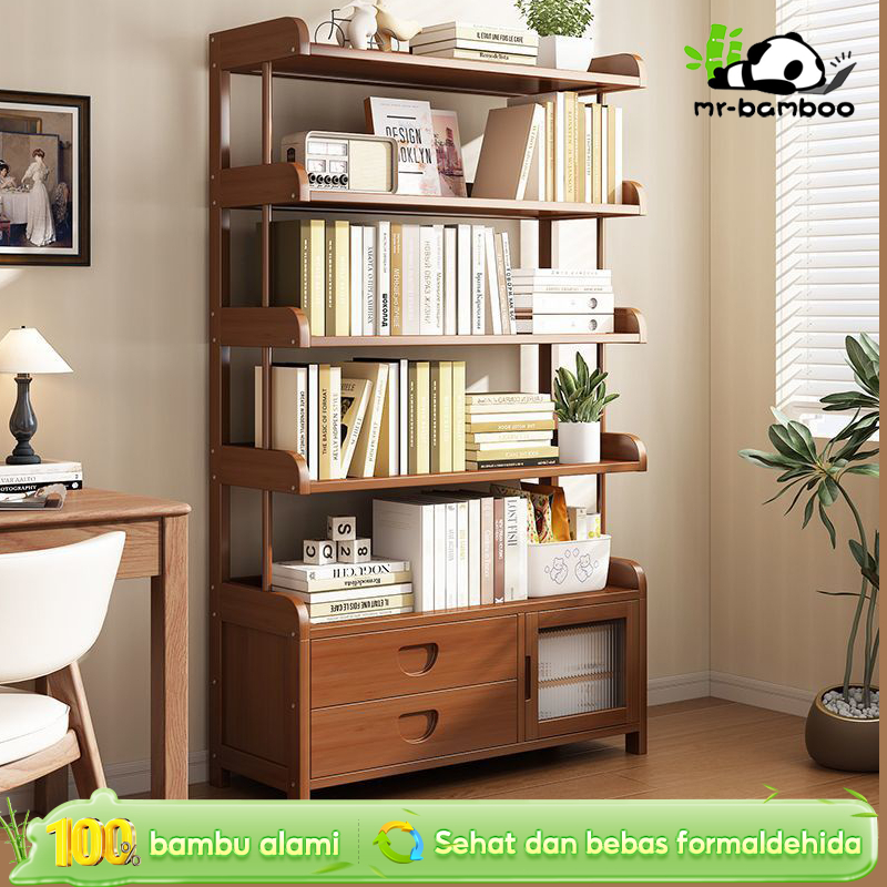 Jual Rak ruang tamu/Lemari penyimpanan bambu/Rak Serbaguna/Minimalis ...