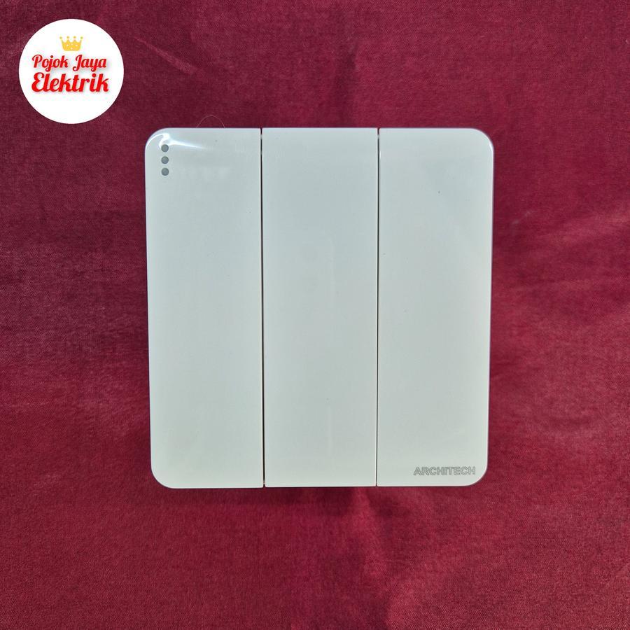 Jual A63-K03A-WH Saklar Tripel 3 Gang 1 Way Switch Infinity White ...