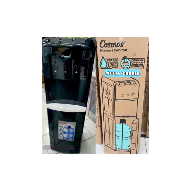 Jual Dispenser Cosmos CWD 7601 Galon Bawah 3 Kran Dispenser Galon Bawah ...