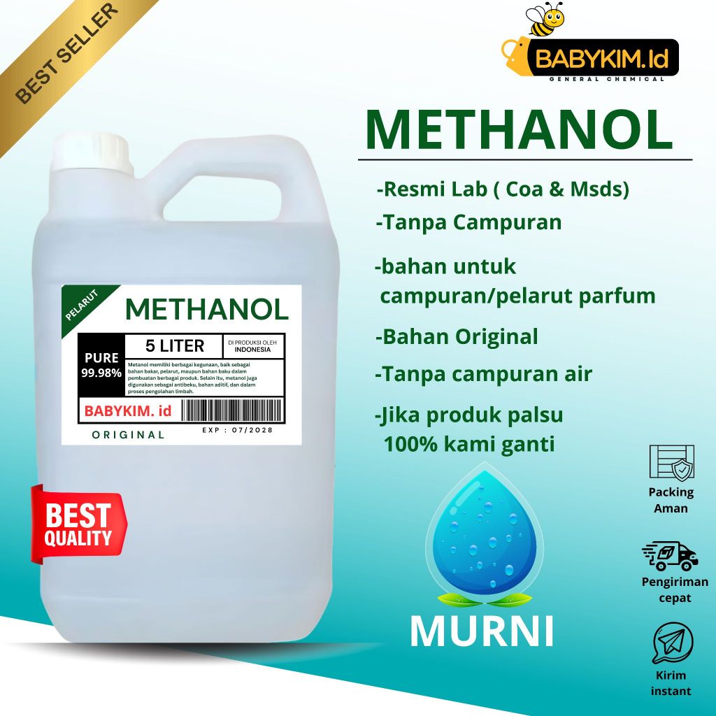 Jual Methanol / Methanol 5 Liter pure 99,98% | Shopee Indonesia
