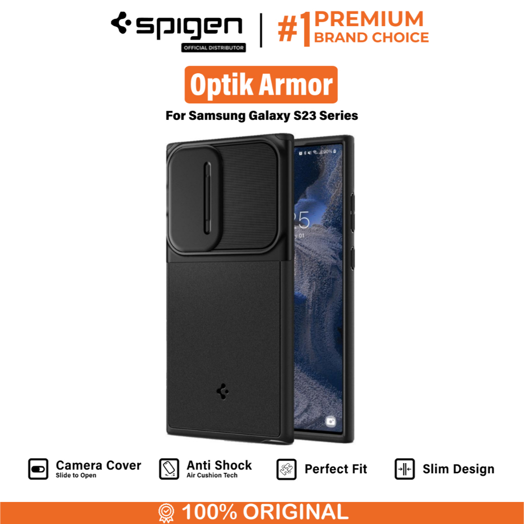 Jual Case Samsung Galaxy S23 Ultra Plus Spigen Optik Armor Camera Cover | Shopee Indonesia