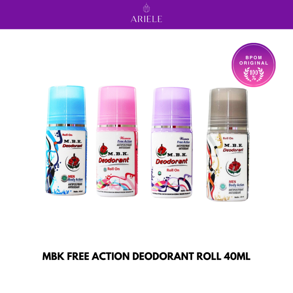 Jual MBK Deodorant Roll On 40 ML All Variants / MBK Roll On Deodorant | Shopee Indonesia