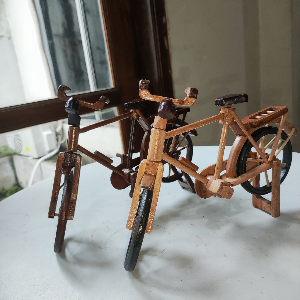 Jual Mainan Miniatur Sepeda Ontel Kayu,Dekorasi Rumah dan Cafe Handmade ...