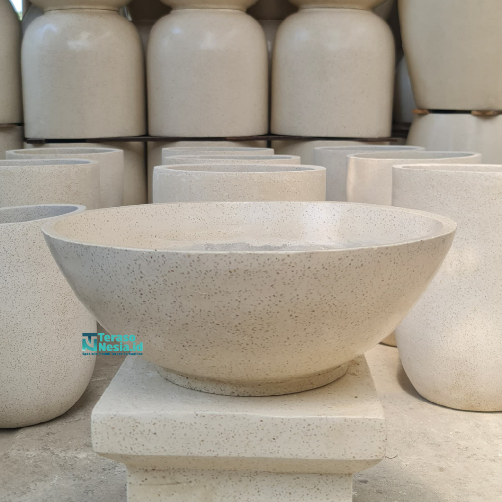 Jual Pot Terazzo type Tanaman Air/ pot teraso pot tanaman outdoor ...