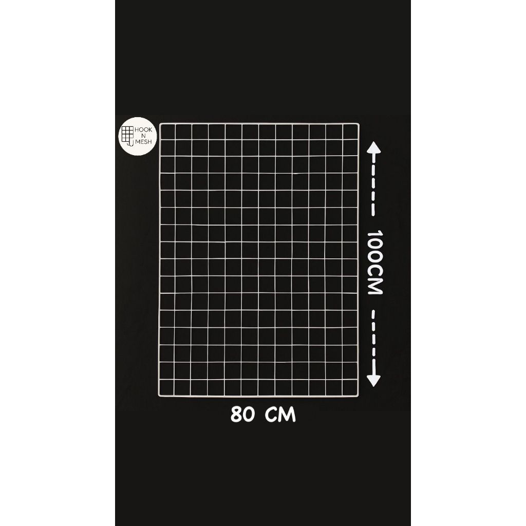 Jual Hook N Mesh - Ram Dinding 100cm x 80cm Tebal / Ram Kawat Dinding ...