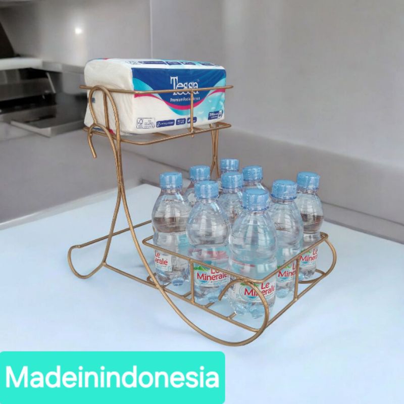 Jual Rak Aqua Botol Minuman Dan Tisu Minimalis | Shopee Indonesia