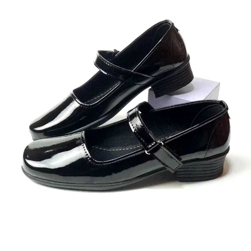 Jual Sepatu Paskib Wanita kerja Hak 3cm Sepatu Pantofel Polwan Paskibra ...