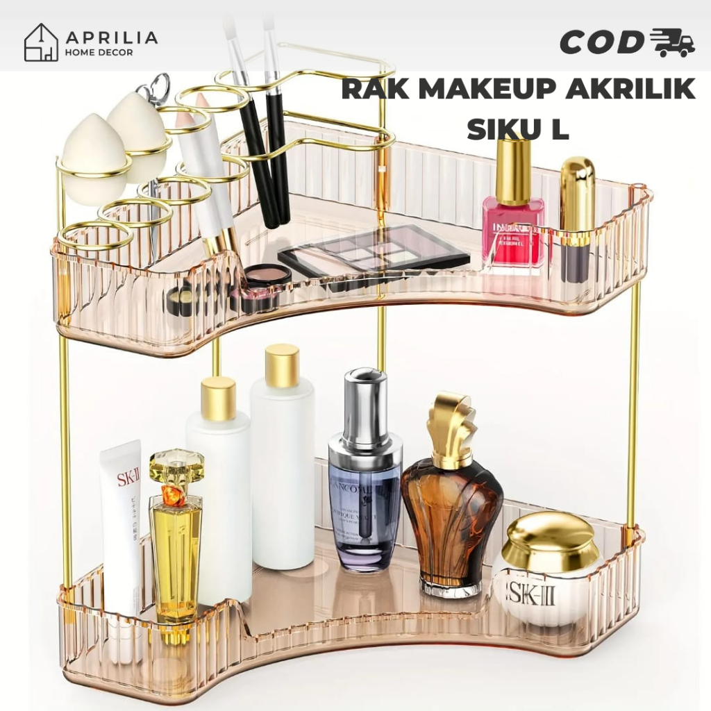 Jual COD Rak Makeup Segitiga Multifungsi / Triangle Storage Rack ...