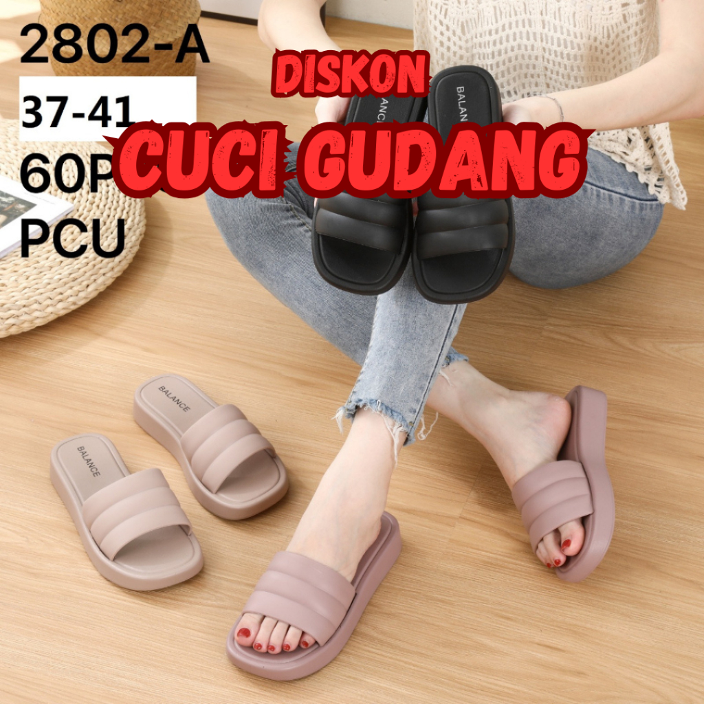 Jual SALE Sandal Slop Wanita Jelly Import Korean Bahan Karet Rubber ...