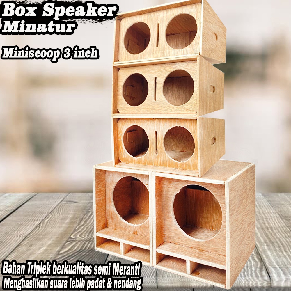 Jual Box Speaker Miniscoop 3 inch || kualitas premium | Shopee Indonesia