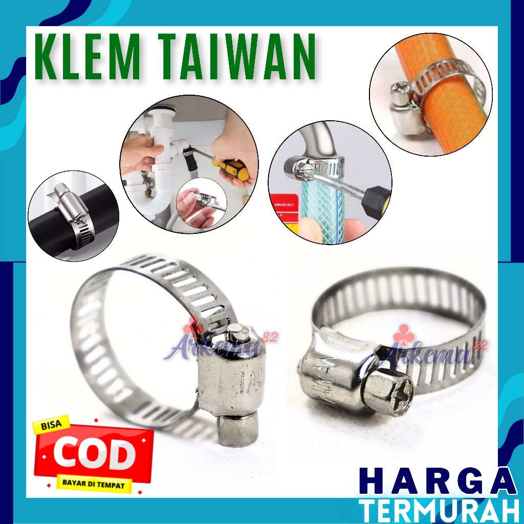 Jual KLEM PENGAMAN SELANG KOMPOR GAS MADE IN TAIWAN | CICIN CLEM ...