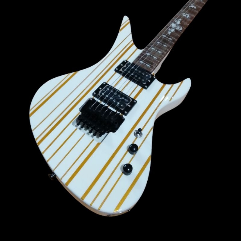Jual gitar elektrik schecter syn white | Shopee Indonesia