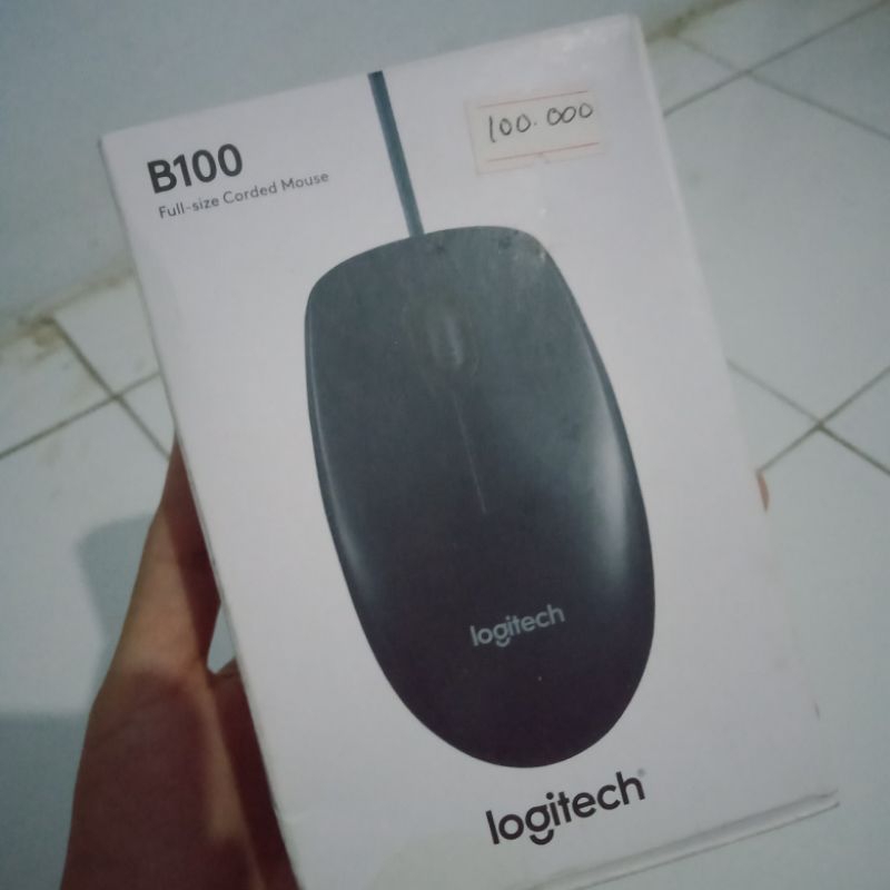 Jual Logitech B100 Mouse Kabel USB Optical Wired | Shopee Indonesia
