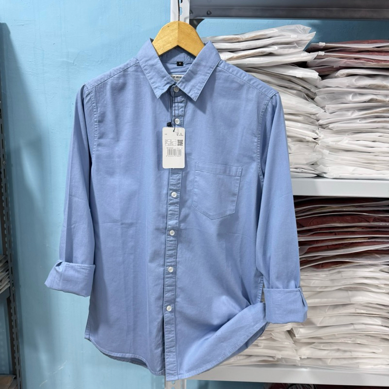 Jual kemeja pria Zara kerah over size / jumbo/ besar/ kemeja panjang ...